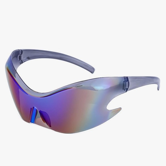 Accessories | Rainbow Hologram Space Rave Festival Sunglass Goggles ...